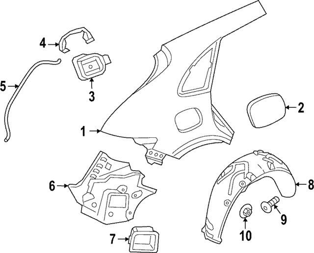 2015-2024 Porsche Macan Tail Lamp Pocket 95B-813-541-CY-GRV | Sunset ...