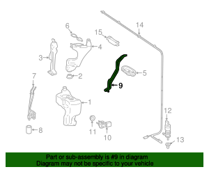 221-830-17-96 - Hose 2007-2014 Mercedes-Benz | Mercedes-Benz USA Parts