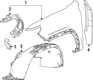 2023-2024 GMC Canyon Lower Bracket 84766380 GM | GMPartsDirect.com