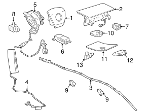 2013-2014 GM Steering Wheel Airbag Coil 22911594 | Paradise GM Parts