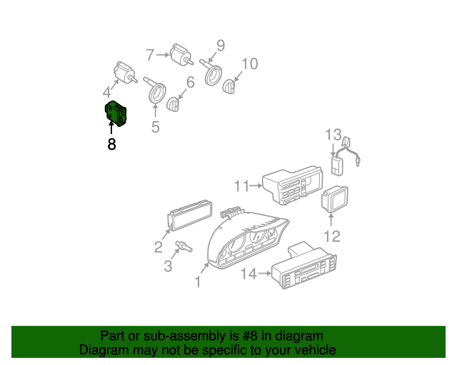 Genuine BMW 61-31-8-360-461 | Instrument Light Rheostat | FREE Shipping ...