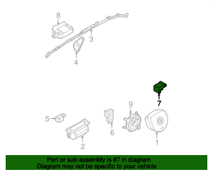 65776911003 - 2006-2015 BMW Side Impact Sens (65-77-6-911-003) | BMW of ...