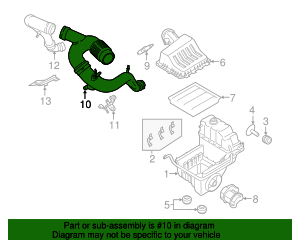 Genuine OEM Ford Part - Air Tube FL1Z-9C623-A | Genuine OEM Ford Parts ...