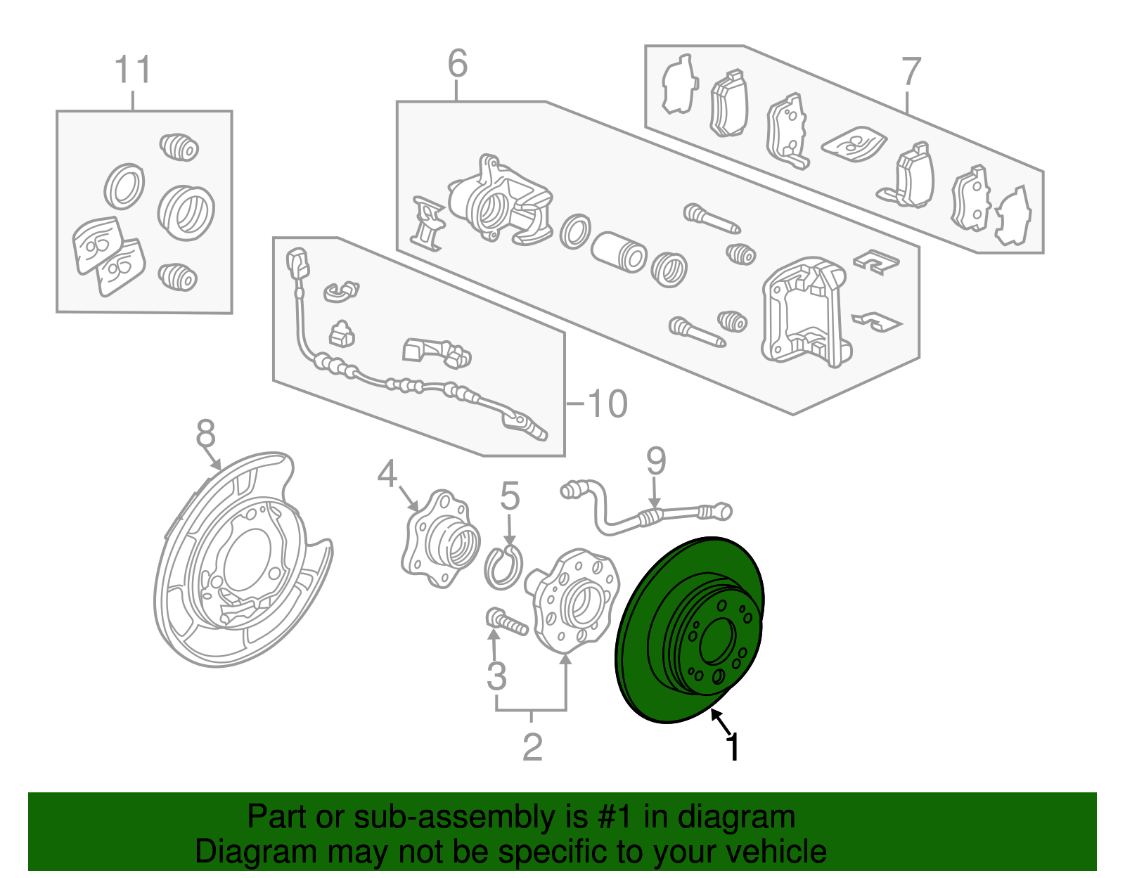 42510-SCV-A00 - Rotor 2003-2011 Honda Element | Honda Parts Online
