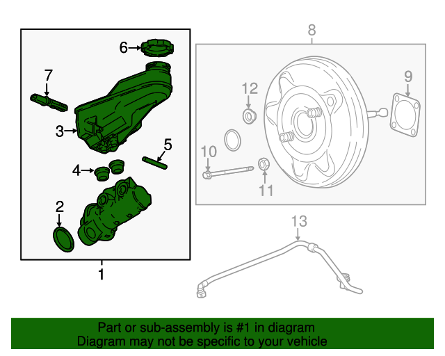 2016-2022 GM Brake Master Cylinder Kit with Reservoir, Sensor, Seals ...