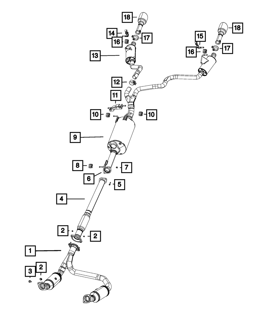 2019-2022 Ram 1500 Exhaust Tailpipe 68268203ag | TascaParts.com