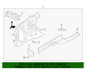 2021-2024 Genesis Fender Mtg Bkt 64771-T1000 | QuirkParts
