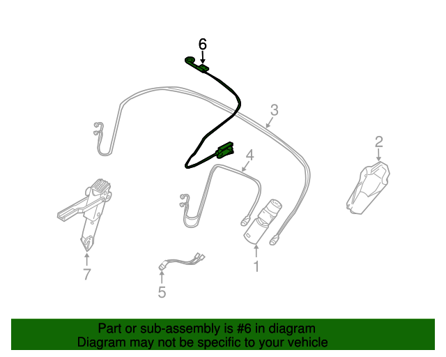 54347123023 - 2003-2008 BMW Z4 Release Cable (54-34-7-123-023) | BMW of ...