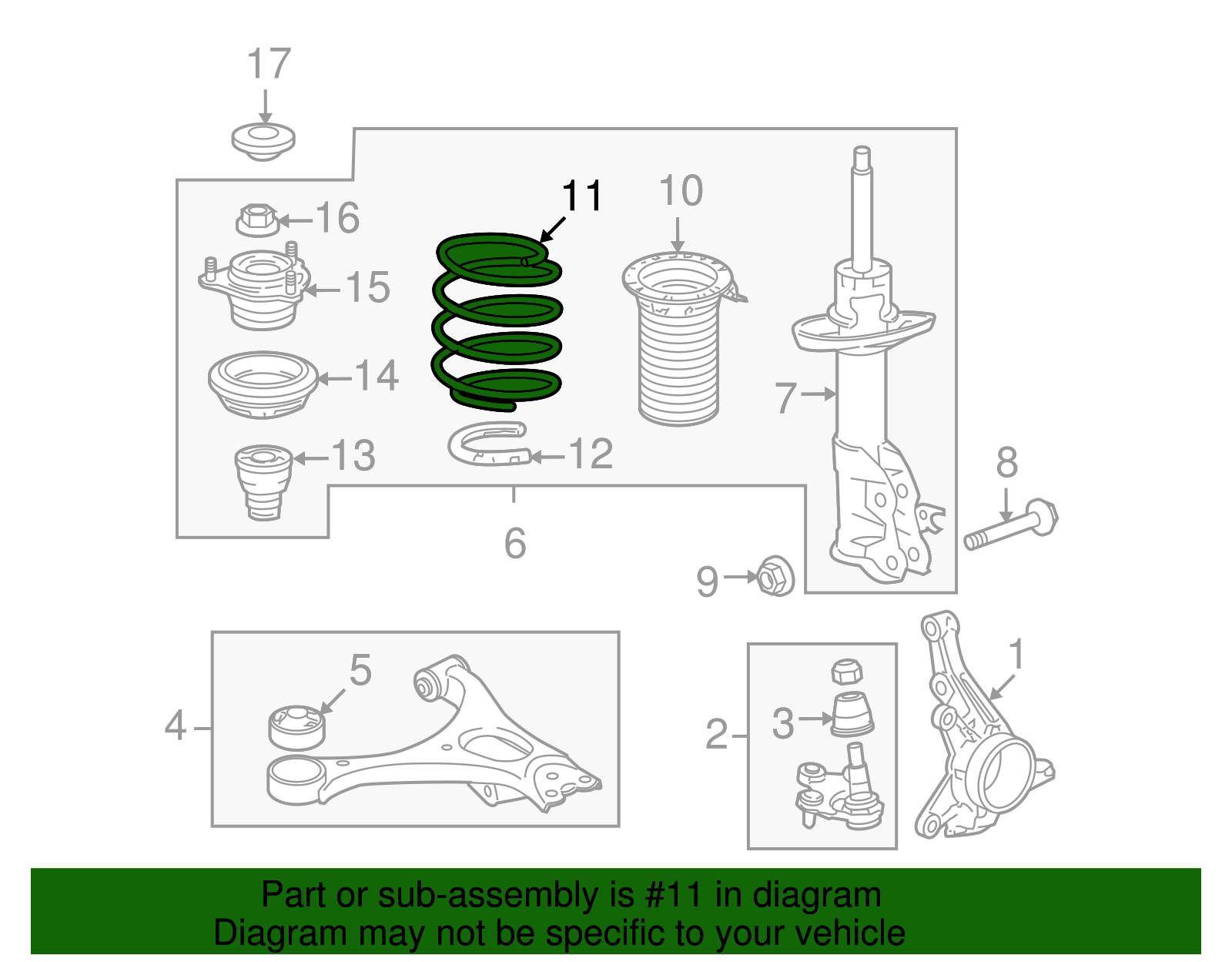 51406-SVA-A02 - Coil Spring 2006-2011 Honda Civic | Honda Parts Online