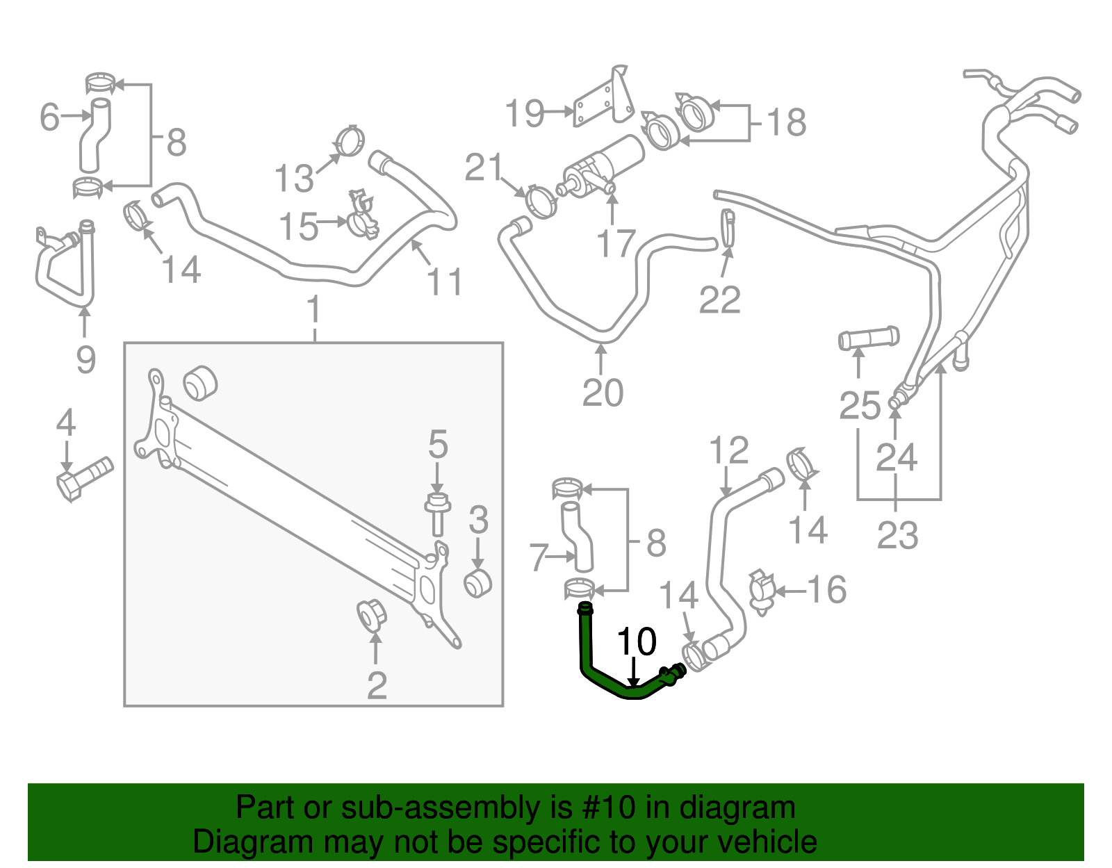 2009-2010 Volkswagen Touareg Tube 7L6-121-065-AC | VW Direct Auto Parts