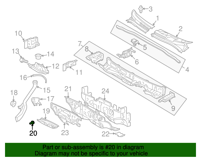 Rear Insulator Clip - Toyota (90467-06197) | Toyota Parts