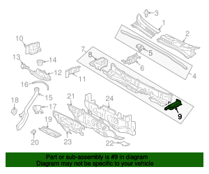 2005-2010 Scion tC Panel Sub Assembly Cowl 55706-21020 | Toyota Parts