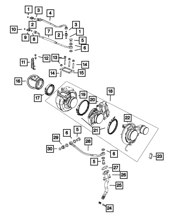 MOPAR GENUINE TURBOCHARGER GASKET - 68210647AA - 68210647AA | Mopar ...