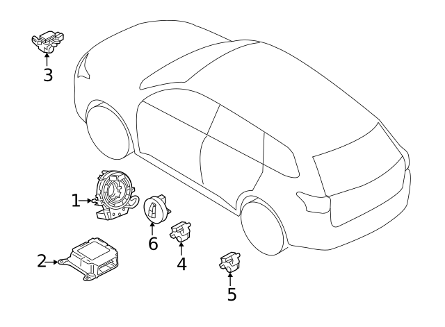 2022 Mitsubishi Outlander Clock Spring 8619A732 | QuirkParts