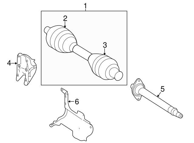 2017-2019 Infiniti QX30 Axle Assembly 39100-5DC0D | Faulkner Infiniti ...