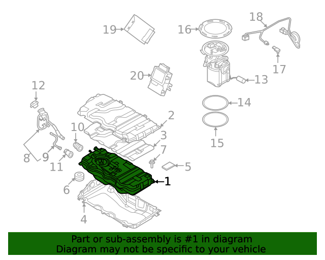 Genuine BMW 16-11-9-425-973 | Fuel Tank | FREE Shipping on Most Orders ...