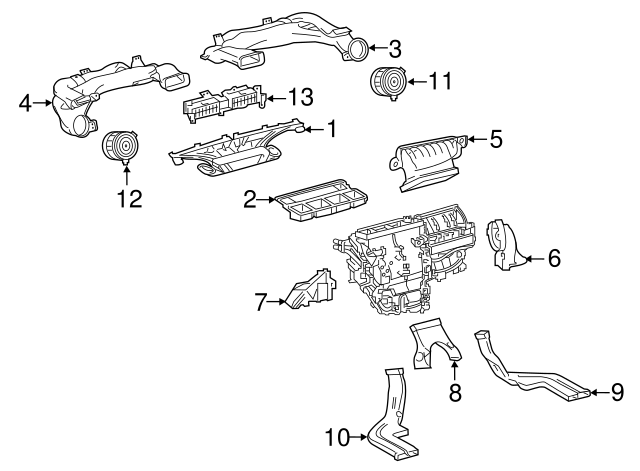 55670-12540-C0 - Vent Assembly - 2016-2018 Toyota | Lithia Toyota Parts