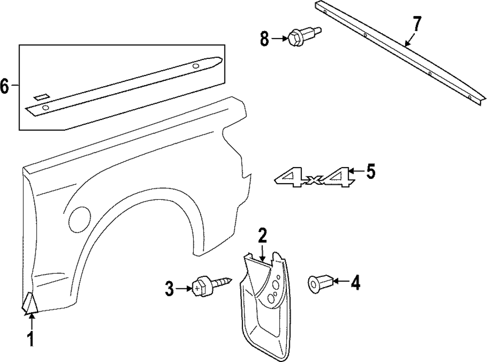 76626-0C090 - 2022-2024 Toyota Tundra - Mud Guard | Sparks Parts