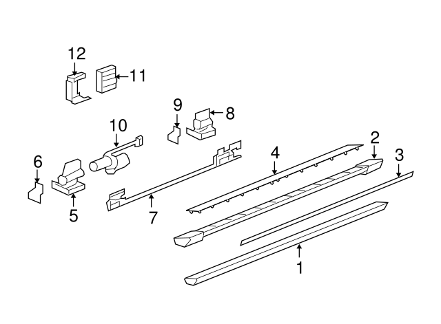 2007-2020 GM Passenger Side Assist Step Center Bracket 23459415 ...