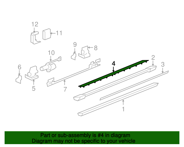 2007-2014 GM Step Pad 15224072 | GMPartsDirect.com