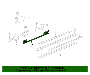 2007-2020 GM Passenger Side Assist Step Center Bracket 23459415 ...