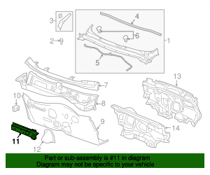 2018-2024 GM Underbody Number 1 Cross Sill 84959600 GM | GMPartsDirect.com