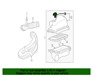 2009-2022 Toyota Mass Air Flow Sensor 22204-28010 | Toyota Parts Center