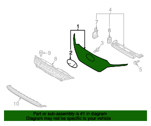 Genuine Grille Assembly for 2017-2019 Hyundai Ioniq | Part# 86350-G7000 ...
