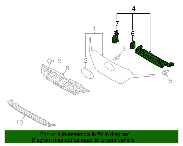 2017-2019 Hyundai Ioniq Radiator Shutter Assembly 86950-G7000 | OEM ...