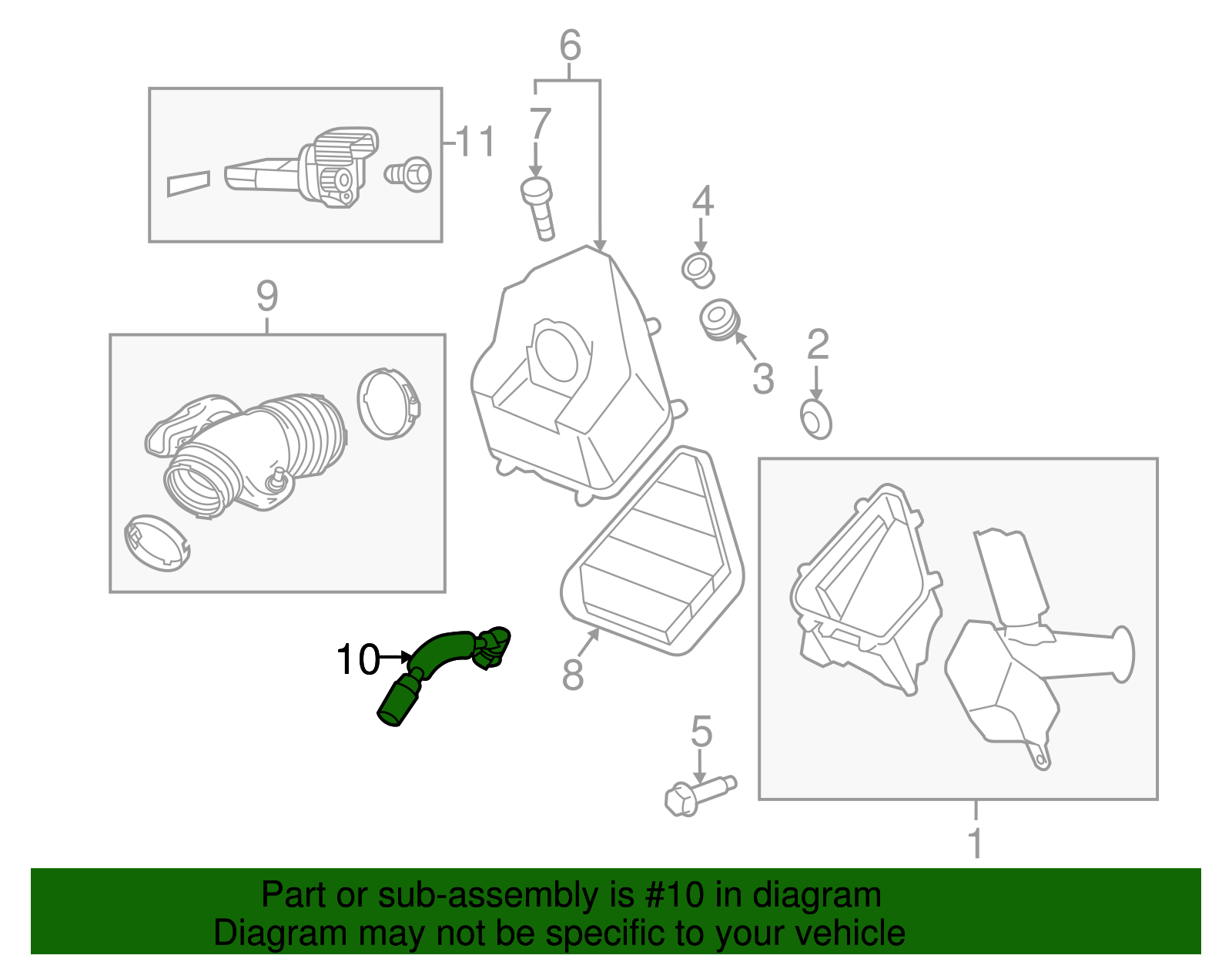 2012-2017 GM Positive Crankcase Ventilation (PCV) Tube 12648138 GM ...