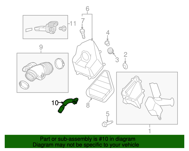 2012-2017 GM Positive Crankcase Ventilation (PCV) Tube 12648138 GM ...
