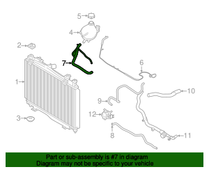 2018-2021 Ford EcoSport Reservoir Hose GN1Z-8C289-A | TascaParts.com
