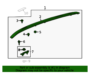 62404-0A042 - Roof Rack - 2023 Toyota Corolla Cross | OEM Genuine ...