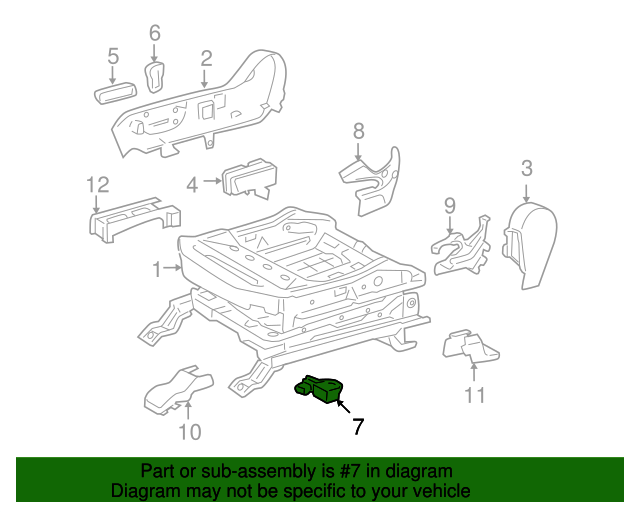 2010-2023 Toyota Seat Heater Control Module 87501-60040 ...