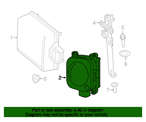 000-905-99-06 - Cruise Control Distance Sensor 2017-2019 Mercedes-Benz ...