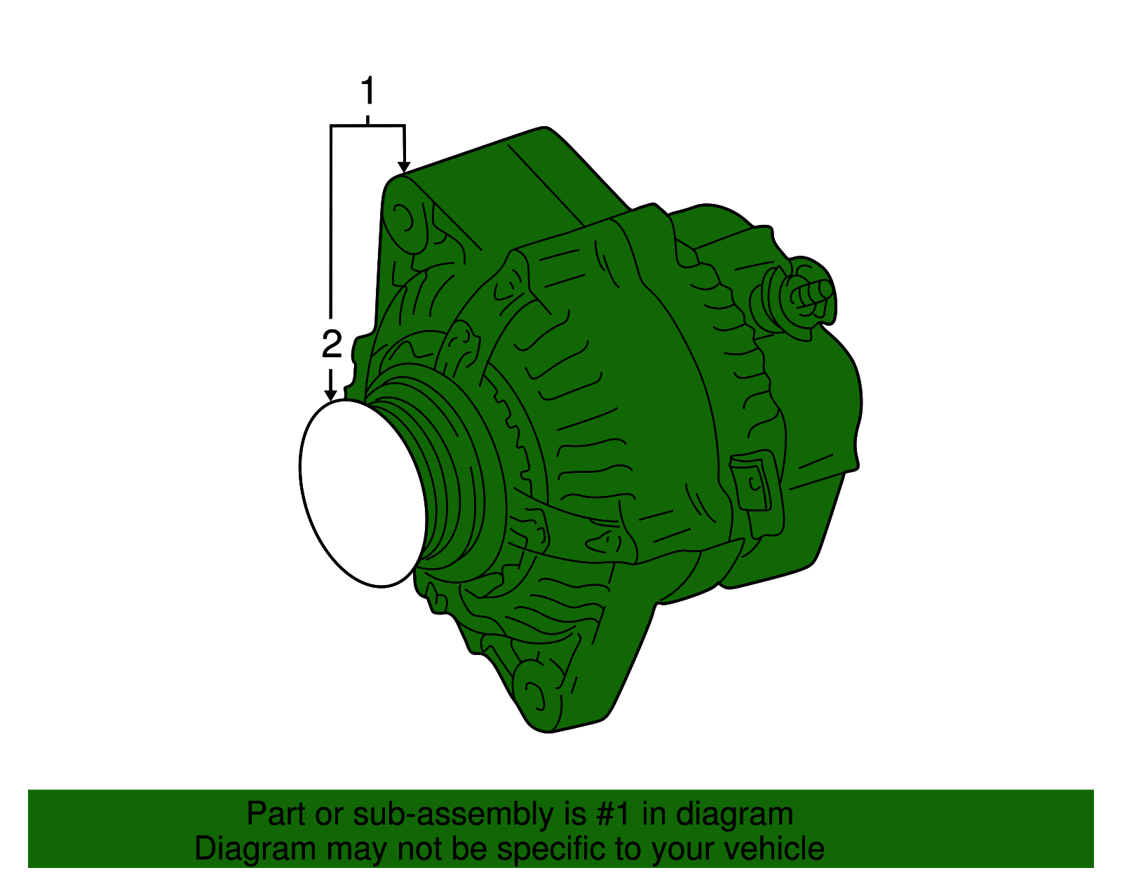 Genuine Toyota Alternator - Remanufactured part# 27060-0H100-84 for ...