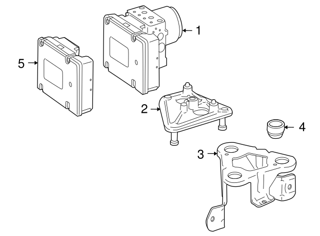 221-431-90-12-64 - Exchange Hydraulic Unit Mercedes-Benz USA Parts