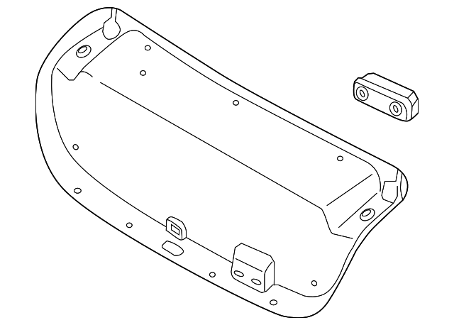 2018-2019 Hyundai Sonata Trunk Lid Trim 81750-C1500-TRY | OEM Parts Online