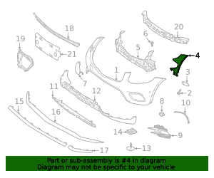 253-885-43-03 - Side Retainer - 2018-2019 Mercedes-Benz | World ...