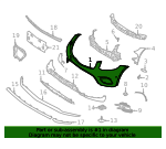 Mercedes-Benz OEM Bumper Cover Part# 253-885-36-05-9999 | OEM Vehicle Parts