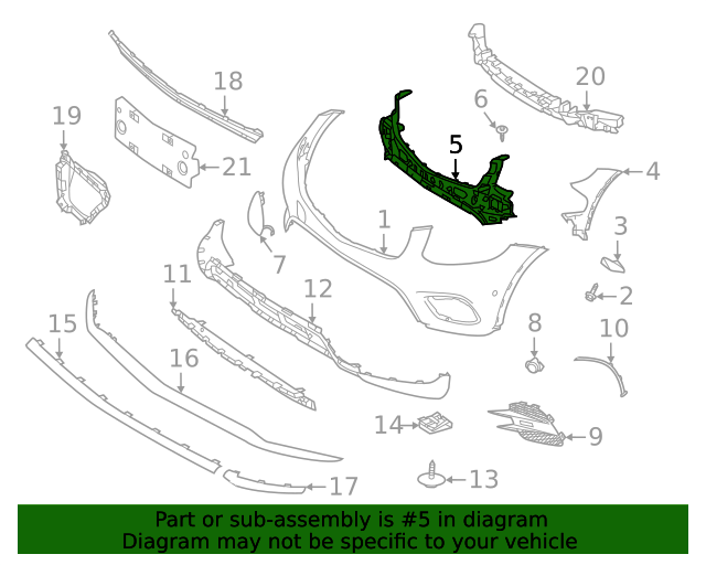 253-885-23-05 - Center Support 2020-2021 Mercedes-Benz | Mercedes-Benz ...