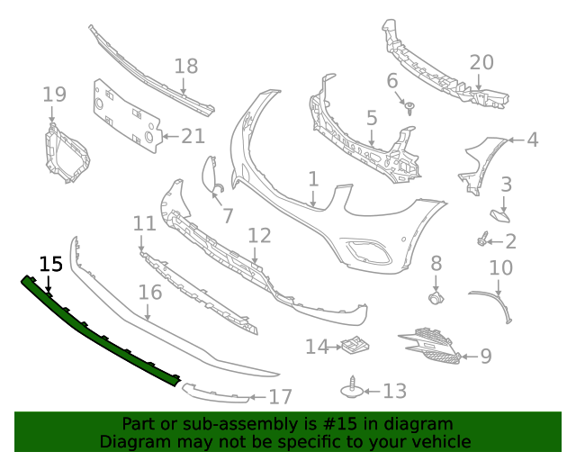 253-885-57-06-64 - Lower Trim 2020 Mercedes-Benz | Mercedes-Benz USA Parts