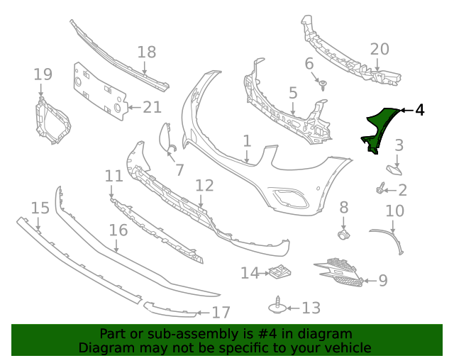 253-885-43-03 - Side Retainer - 2018-2019 Mercedes-Benz | World ...