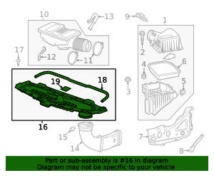 2021-2024 GM Intake Air Splash Shield 84775412 GM | GMPartsDirect.com