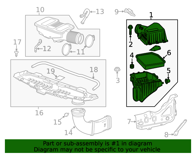 2021-2024 GM Air Cleaner 86529266 | GMPartsDirect.com