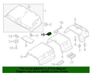 Genuine OEM Ford Part - Cargo Lamp BK3Z-13776-A | Genuine OEM Ford ...