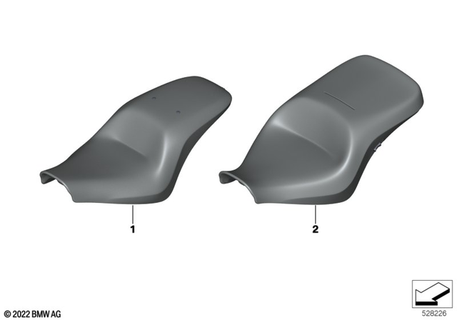 52539829342 - Saddle, Heated, In Black - 720 Mm 2020-2025 BMW-Motorrad ...