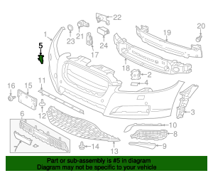2012-2015 Jaguar XF Tow Eye Cap C2Z13457 | OEM Euro Parts