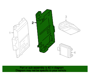 2018-2024 GM Active Safety Control Module Bracket 84165503 GM ...