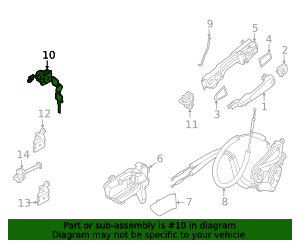 2021-2024 Nissan Lock Cylinder H0601-6RA0B | Temecula Nissan Parts